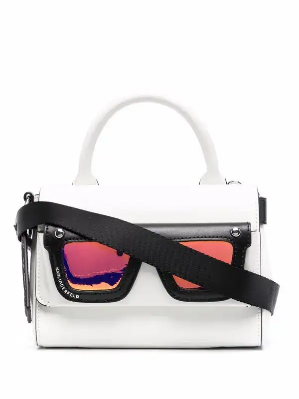 Karl Lagerfeld K/Ikon Sunglasses Tote Bag In White - 50% Off  display picture 2