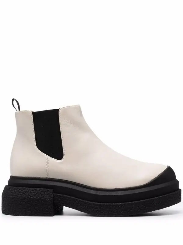 STUART WEITZMAN Charli Chunky Ankle Boots - Neutrals