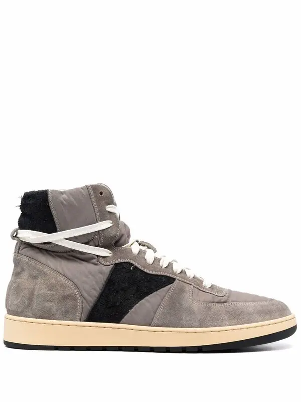 Rhude Bball High-top Sneakers - Grey