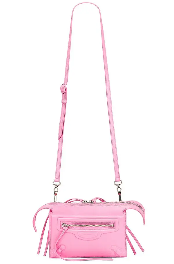 Balenciaga Neo Classic Multipocket Strap Bag In Pink