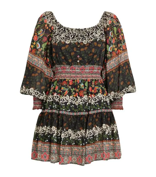 dress the population kyla strapless mini dress Camilla Dress, L / Apricot MULTI