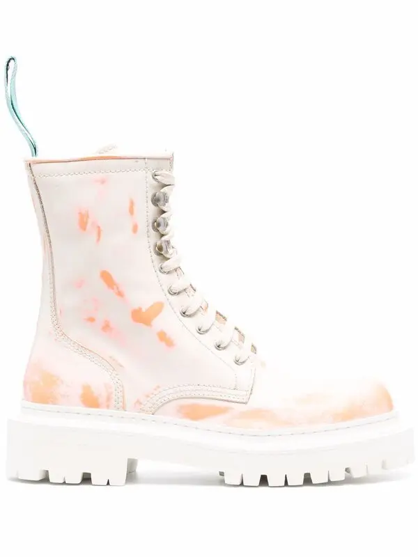 Camper Eki Chunky-sole Lace-up Boots - White