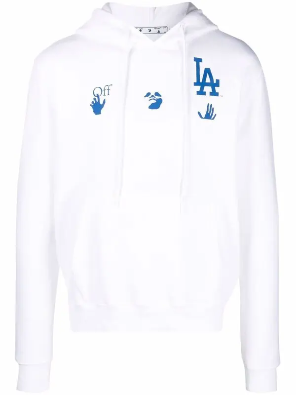 Off-White La Dodgers Logo-print Hoodie