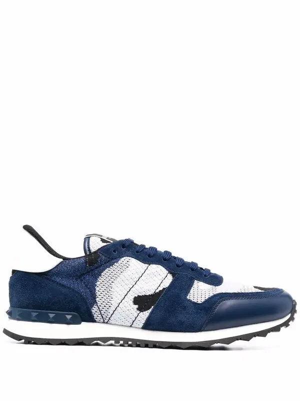 Valentino Garavani Rockrunner Low-top Sneakers - Blue