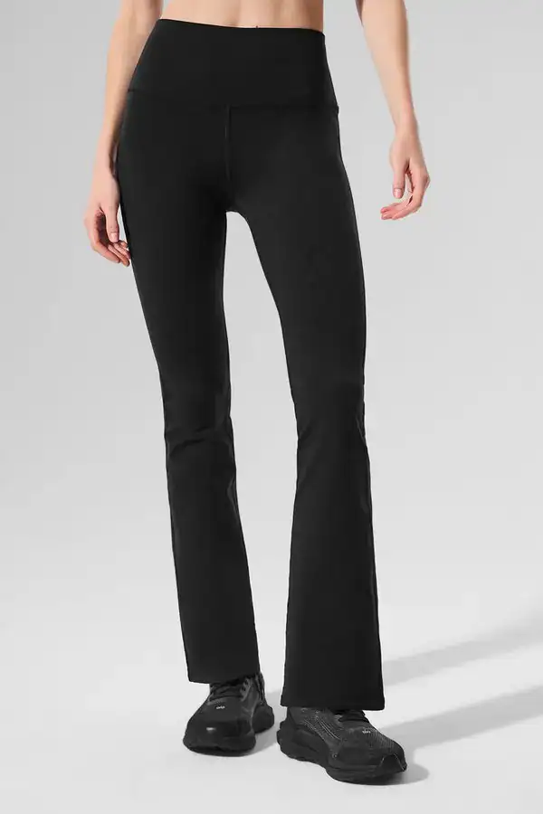 Alo Yoga Airbrush High-Waist 7/8 Bootcut Legging - Black - 30% Off