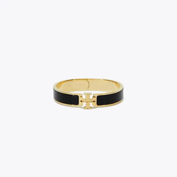 Tory Burch Kira Enamel Bracelet - Tory Gold/black