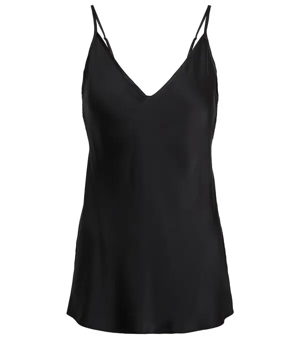 Max Mara Lucca Satin Camisole - Black