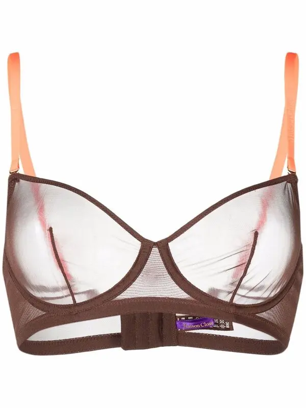 MAISON CLOSE Mesh Underwired Bra