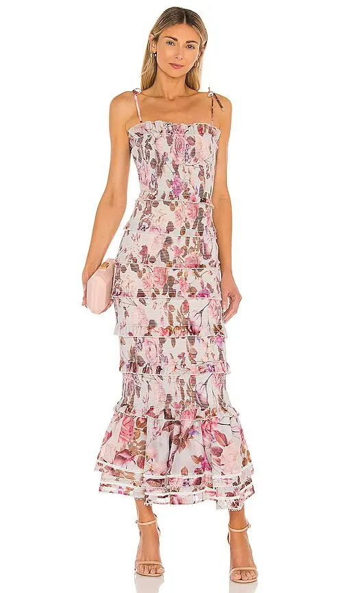V. CHAPMAN Geranium Dress - Garden Rose