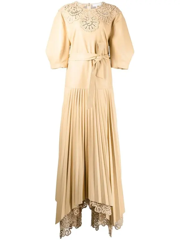 chinese dress ladies Irisa Lace Midi Dress  SIMKHAI