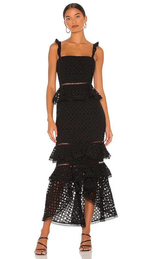 Nbd Haze Midi Dress - Black