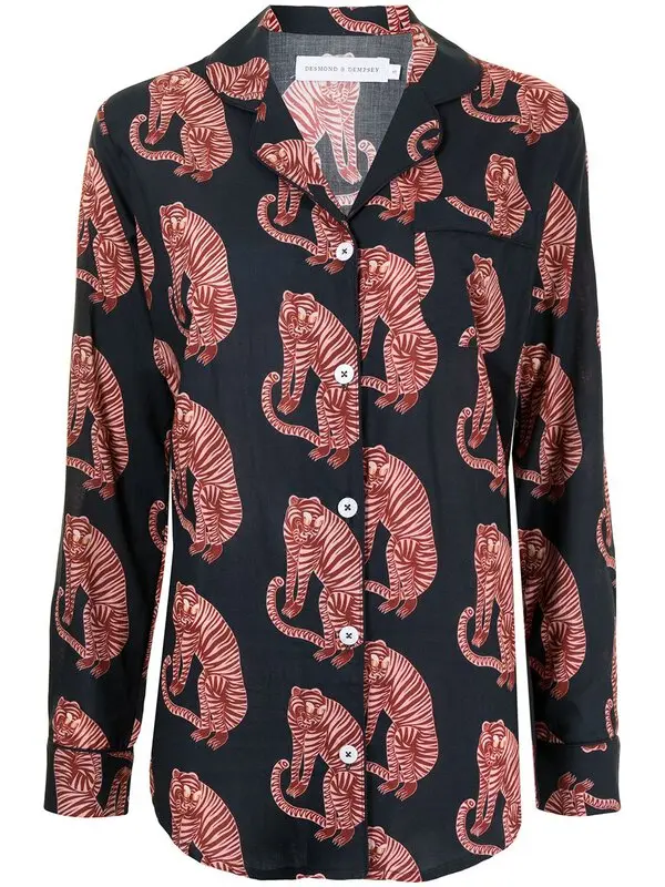 Desmond & Dempsey Sansindo Print Pajama Set