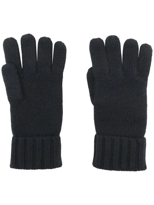 N.peal Chunky-knit Organic-cashmere Gloves - Blue