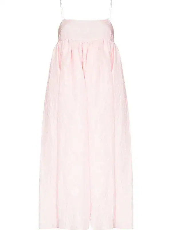 Cecilie Bahnsen Beth Dress In Pink 68% Off Editorialist