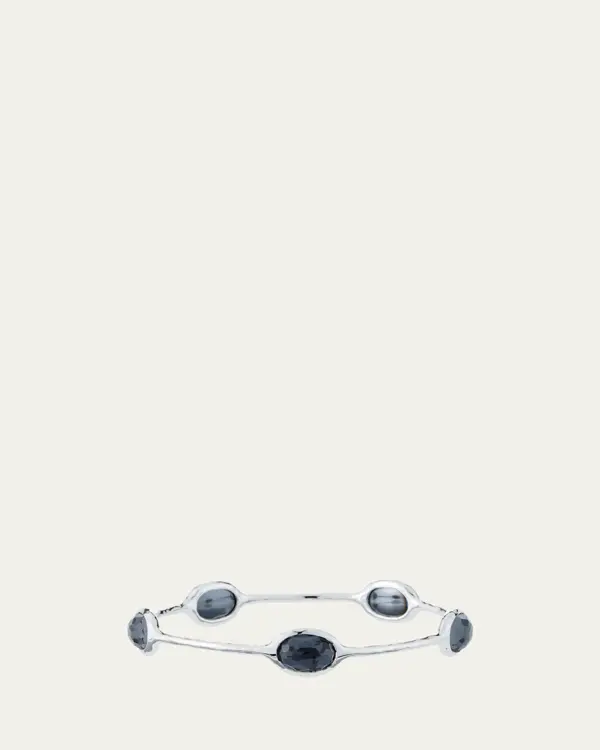 Ippolita Sterling Hammered Bangle - Hematite