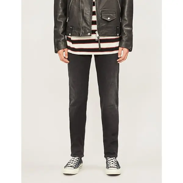 REPLAY Anbass Hyperflex Clouds Slim Stretch-denim Jeans - Black