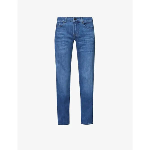 7 For All Mankind Regular-fit Straight-leg Stretch-denim Jeans