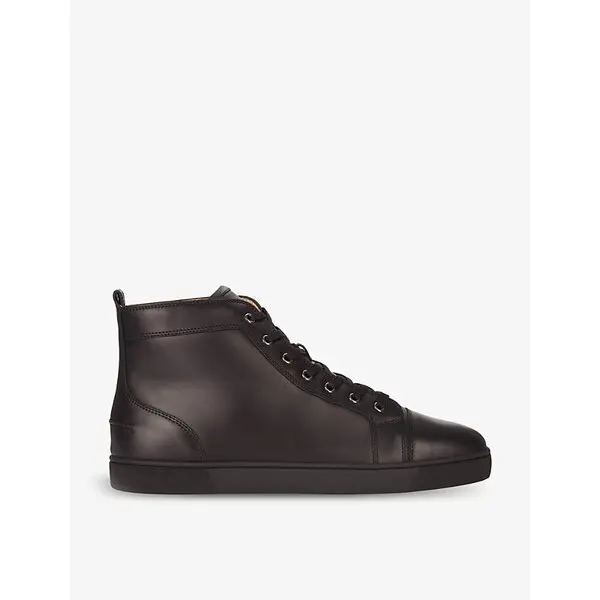CHRISTIAN LOUBOUTIN Louis Leather High-top Trainers