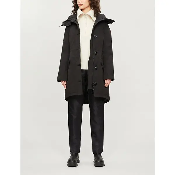 Canada Goose Rossclair Shell Parka Coat - Black