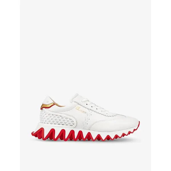 CHRISTIAN LOUBOUTIN Loubishark Calf-leather Trainers - Version White