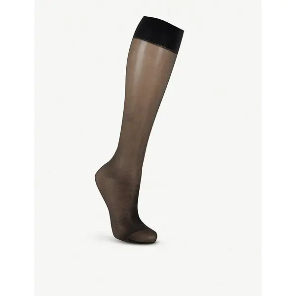 Wolford Satin Touch Pop Socks - Black