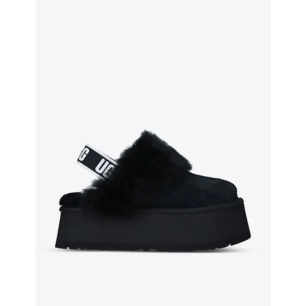 UGG Funkette Platform Slippers - Black