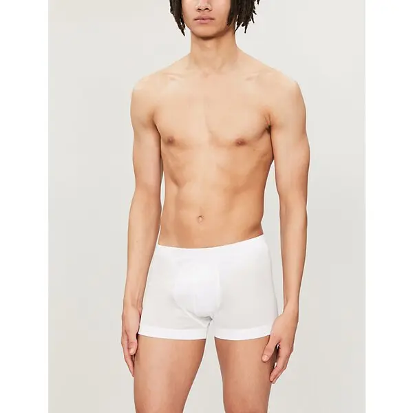 Zimmerli Slim-fit Stretch-cotton Trunks
