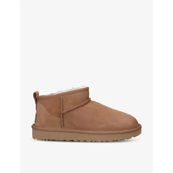 UGG Classic Ultra Mini Sheepskin Boots - Mid Brown