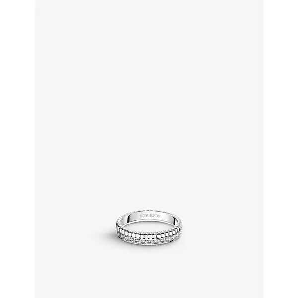 Boucheron Quatre Radiant Edition 18ct White-gold And Diamond Wedding Band - Silver