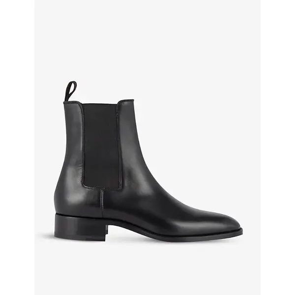 CHRISTIAN LOUBOUTIN Leather Chelsea Boots - Black