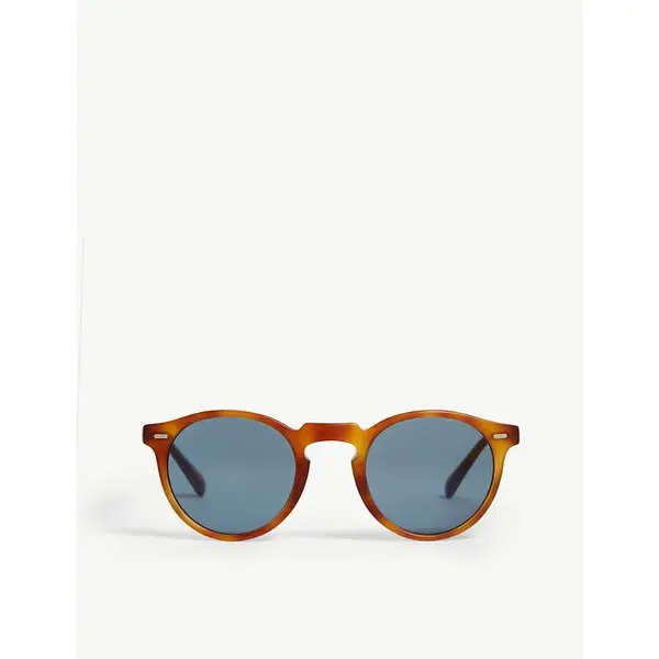 Oliver Spencer Round-frame Sunglasses - Brown