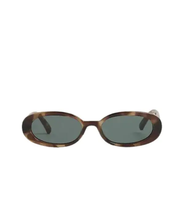 Le Specs Outta Love Oval-frame Sunglasses - Tort