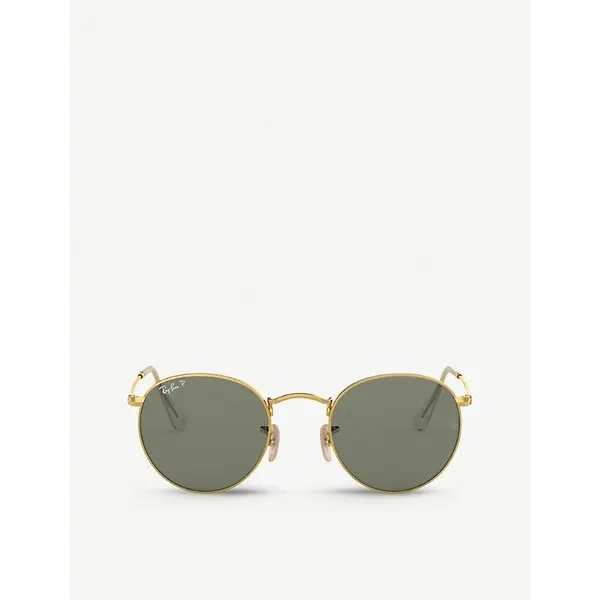 Ray-ban Round Frame Sunglasses - Gold