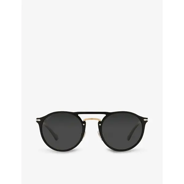 Persol Acetate Phantos-frame Sunglasses - Gold