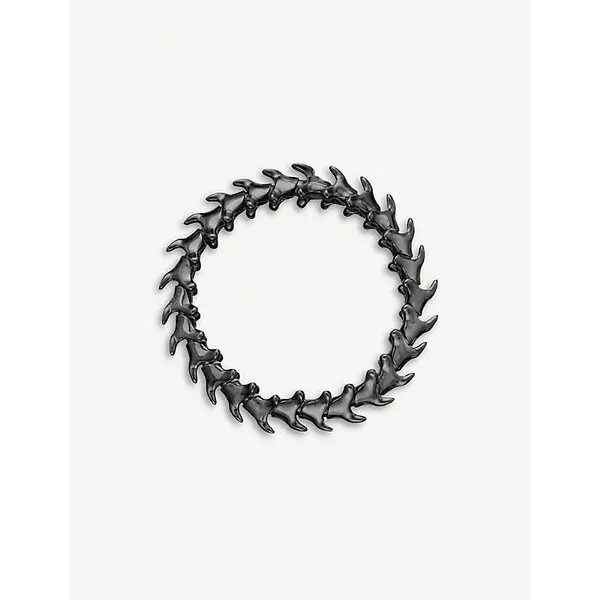 SHAUN LEANE Serpent Trace Rhodium Bracelet