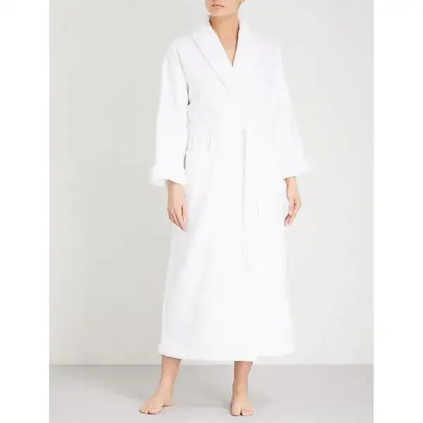 The White Company Cotton-Towelling Dressing Gown M - White