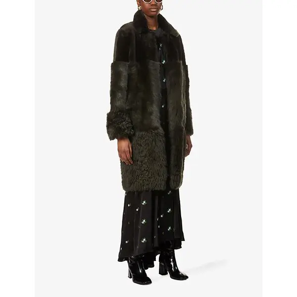 Whistles Cosma Reversible Shearling Coat