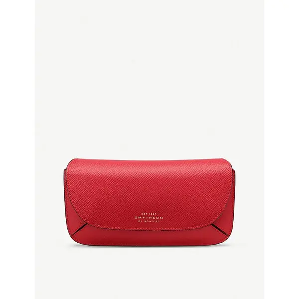 SMYTHSON Panama Concertina leather sunglasses case Sunglasses case