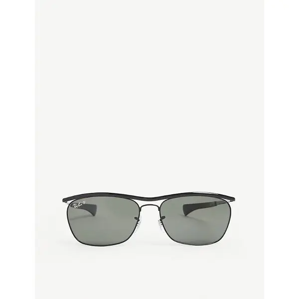 Ray-ban Rb3619 Olympian Ii Rectangular-frame Sunglasses - Black ...