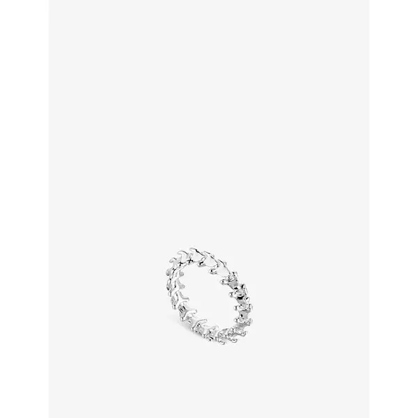 SHAUN LEANE Serpent Trace Band Ring - Silver