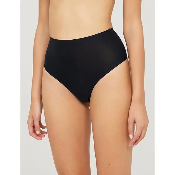 Chantelle Soft Stretch Seamless One-size High Waisted String - 011 Black