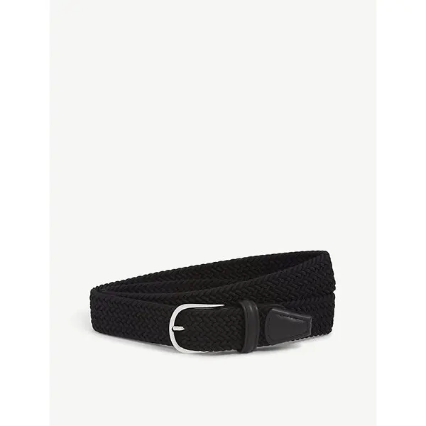 Anderson's Woven Elastic And Leather Belt