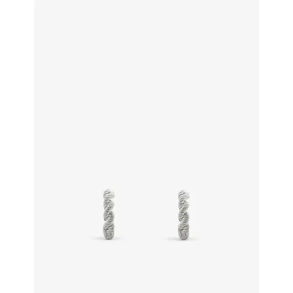 Monica Vinader Corda Sterling Huggie Earrings - Silver