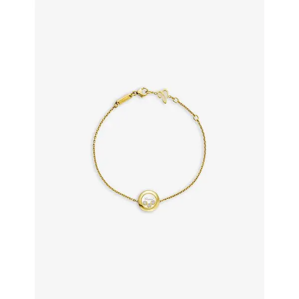 Chopard Happy Diamonds Icons 18ct Yellow-gold And 0.15ct Diamond Bracelet - Yellow Gold