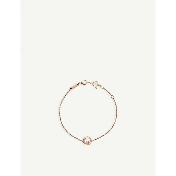 Chopard Happy Diamonds Icons 18ct Rose-gold Bracelet - Rose Gold