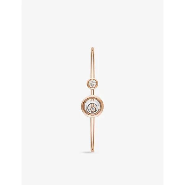 Chopard Happy Spirit Diamond Bangle - White/rose Gold