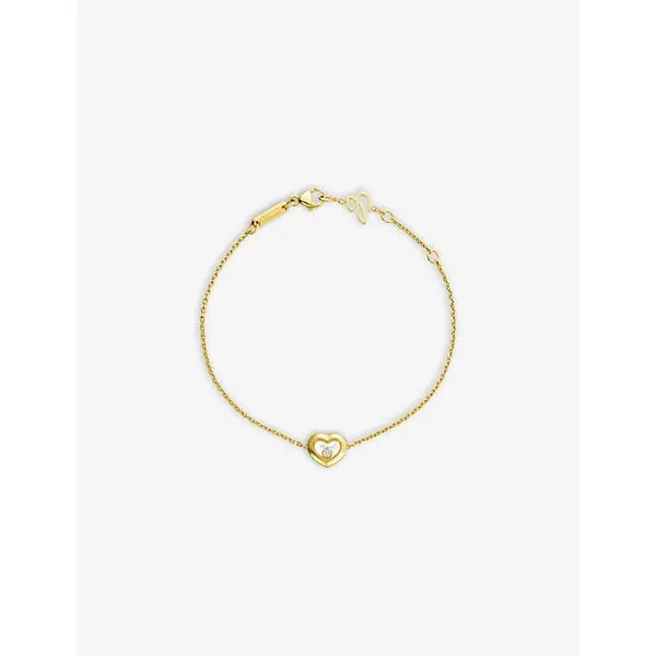 Chopard Happy Diamonds Icons 18ct Yellow-gold And 0.05ct Diamond Bracelet - Yellow Gold