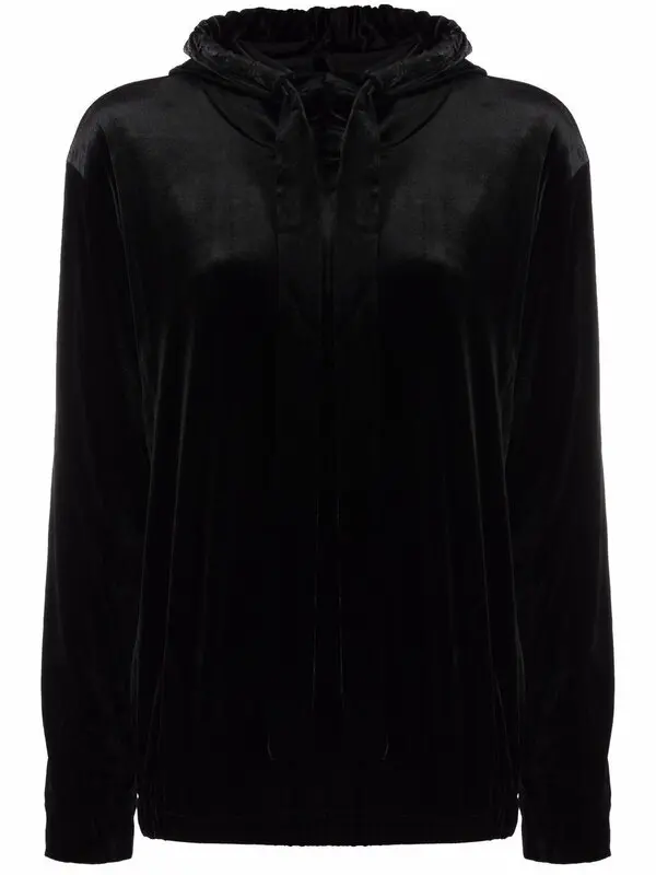 Norma Kamali Long-sleeve Hoodie Top