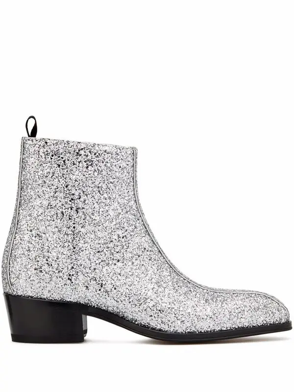 GIUSEPPE ZANOTTI New York Glitter Ankle Boots