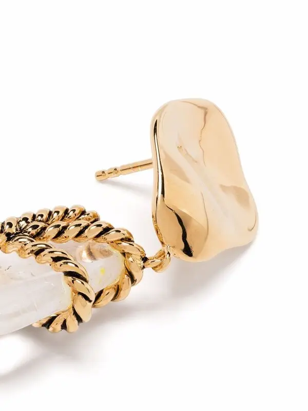 AURÉLIE BIDERMANN Mycene Rock Crystal Drop Earrings